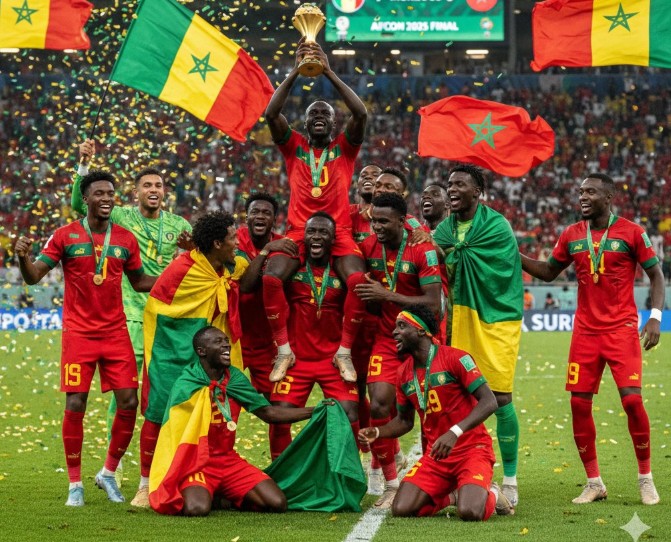 Senegal shocks Morocco to win the dramatic AFCON Final